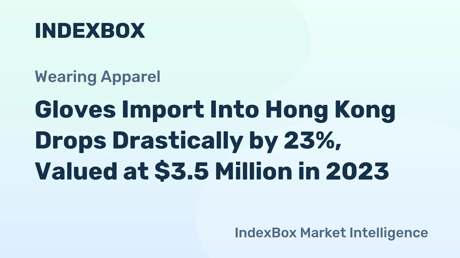 Gloves Import Into Hong Kong Drops Drastically by 23%, Valued at $3.5 Million in 2023