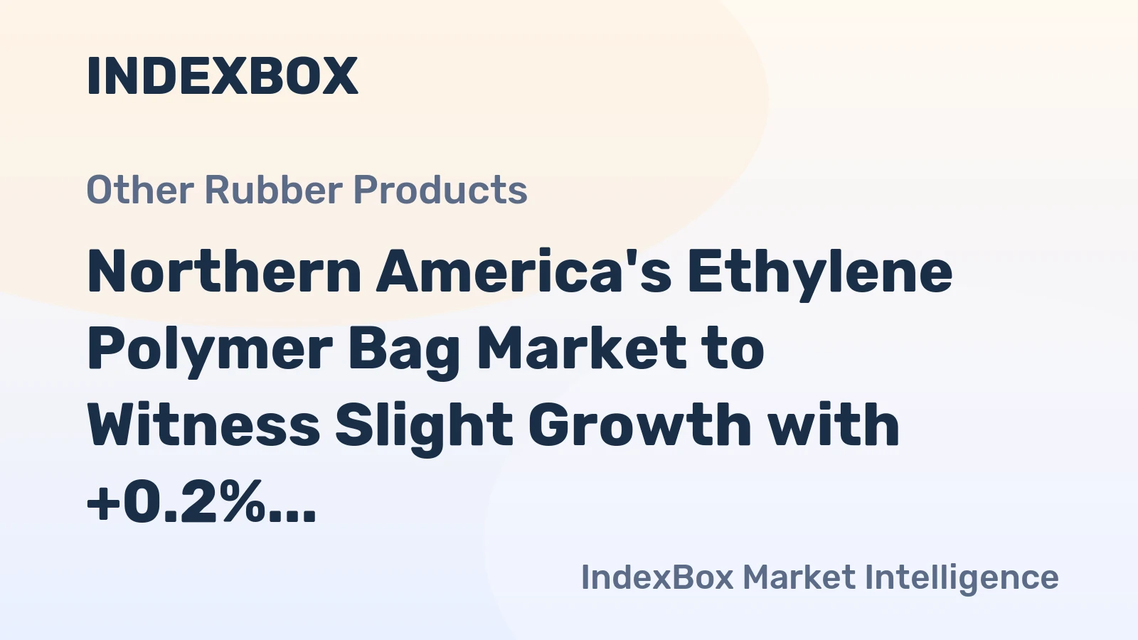 Northern America's Ethylene Polymer Bag Market to Witness Slight Growth with +0.2% CAGR