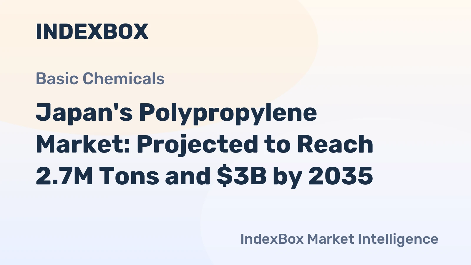 Japan's Polypropylene Market: Projected to Reach 2.7M Tons and $3B by 2035