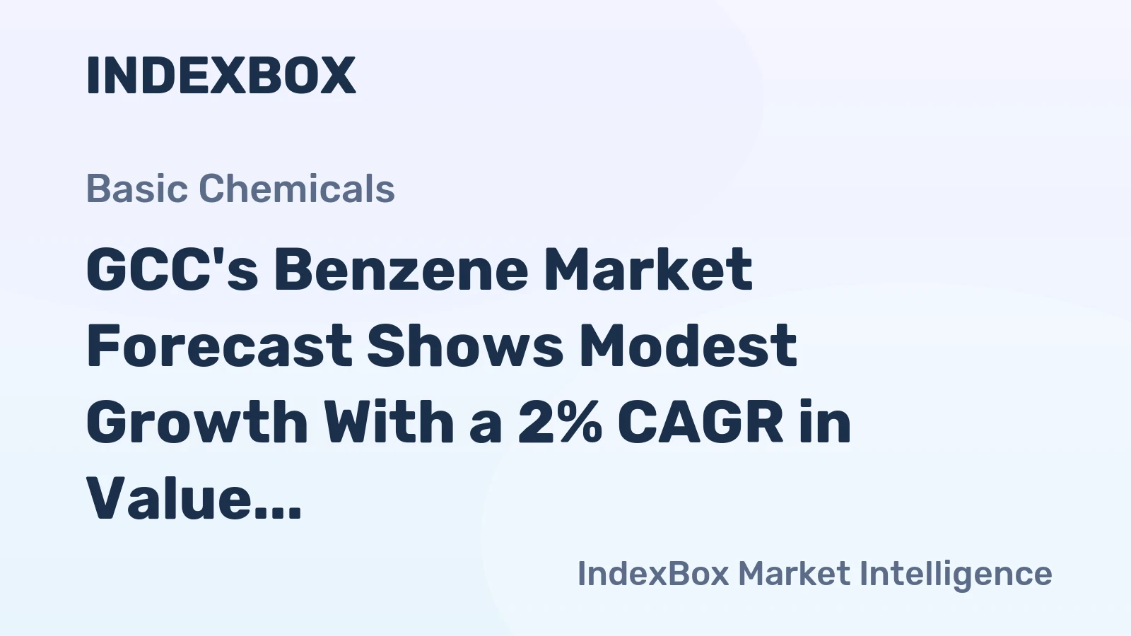 GCC's Benzene Market Forecast Shows Modest Growth With a 2% CAGR in Value Through 2035