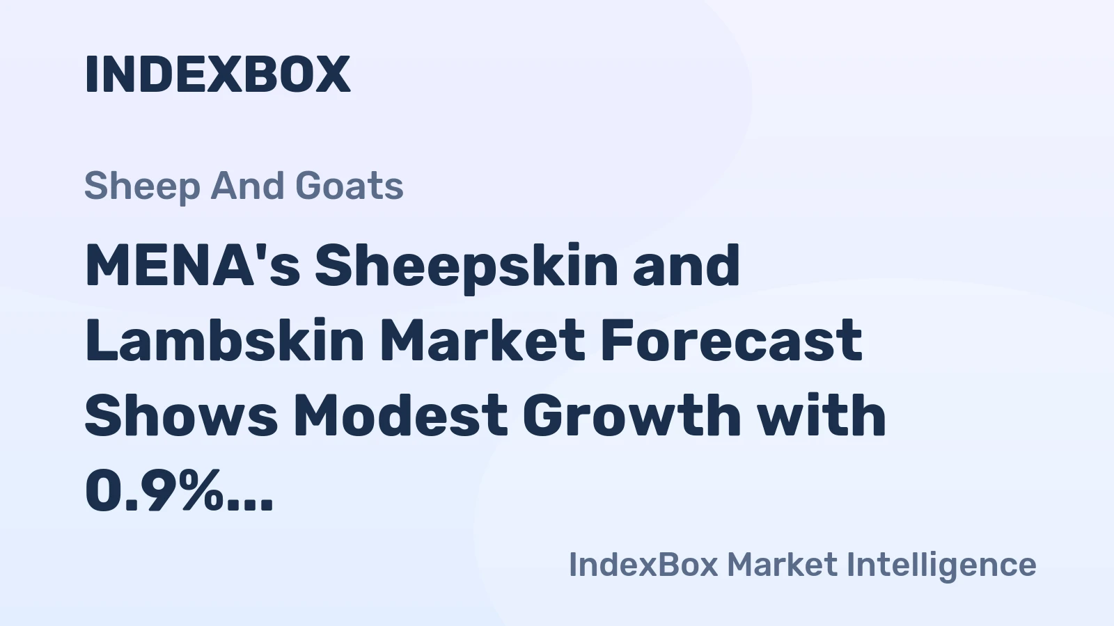 MENA's Sheepskin and Lambskin Market Forecast Shows Modest Growth with 0.9% CAGR Through 2035