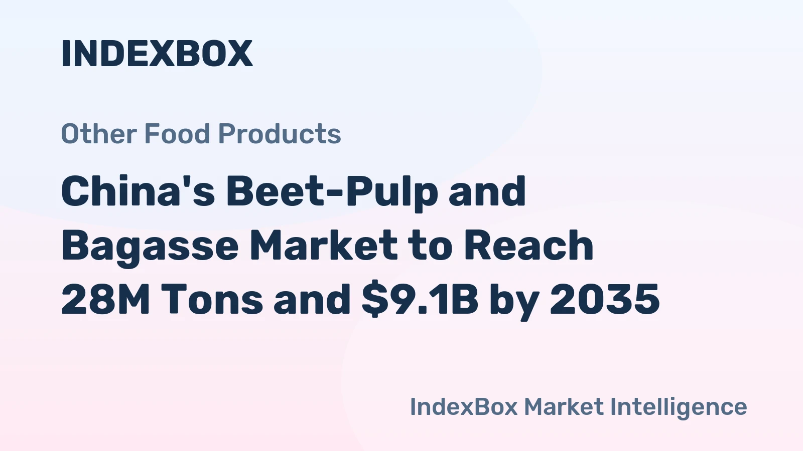 China's Beet-Pulp and Bagasse Market to Reach 28M Tons and $9.1B by 2035