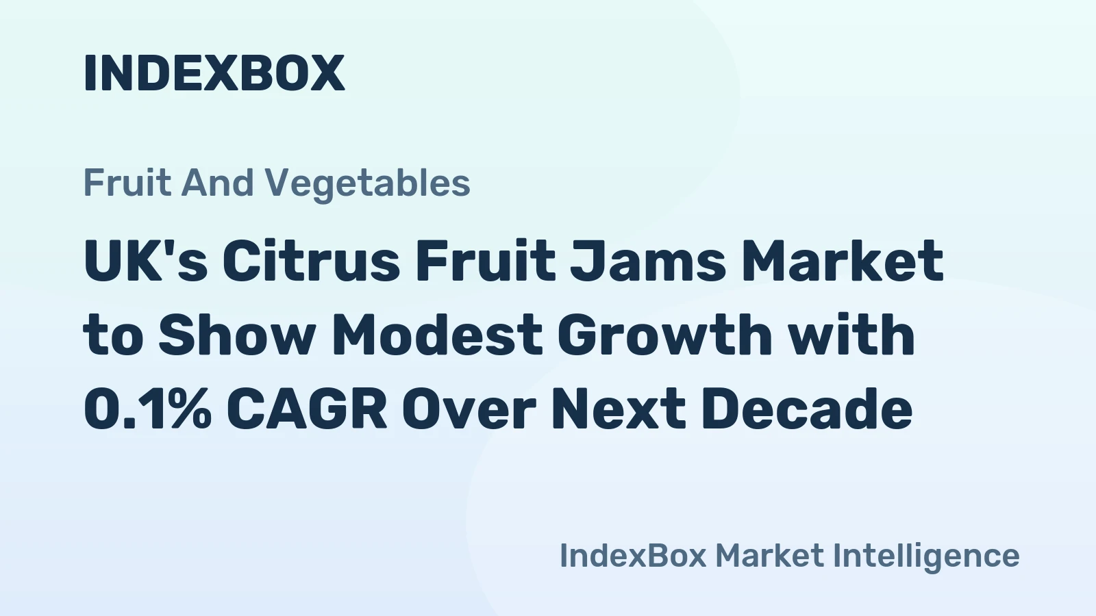 UK's Citrus Fruit Jams Market to Show Modest Growth with 0.1% CAGR Over Next Decade