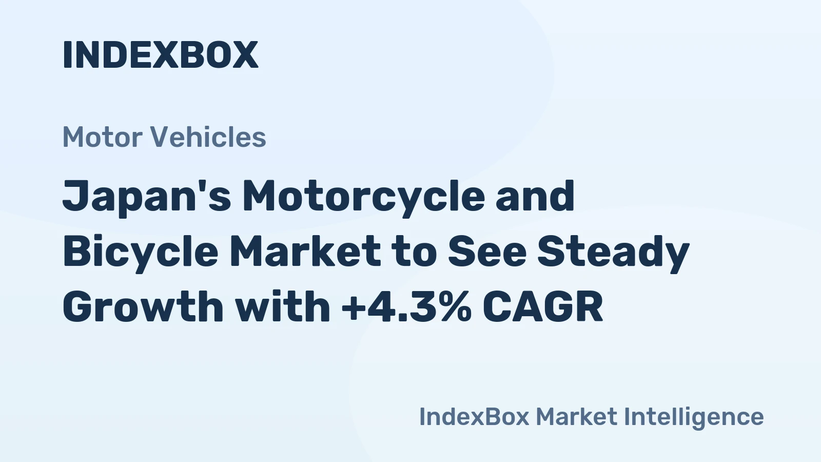 Japan's Motorcycle and Bicycle Market to See Steady Growth with +4.3% CAGR