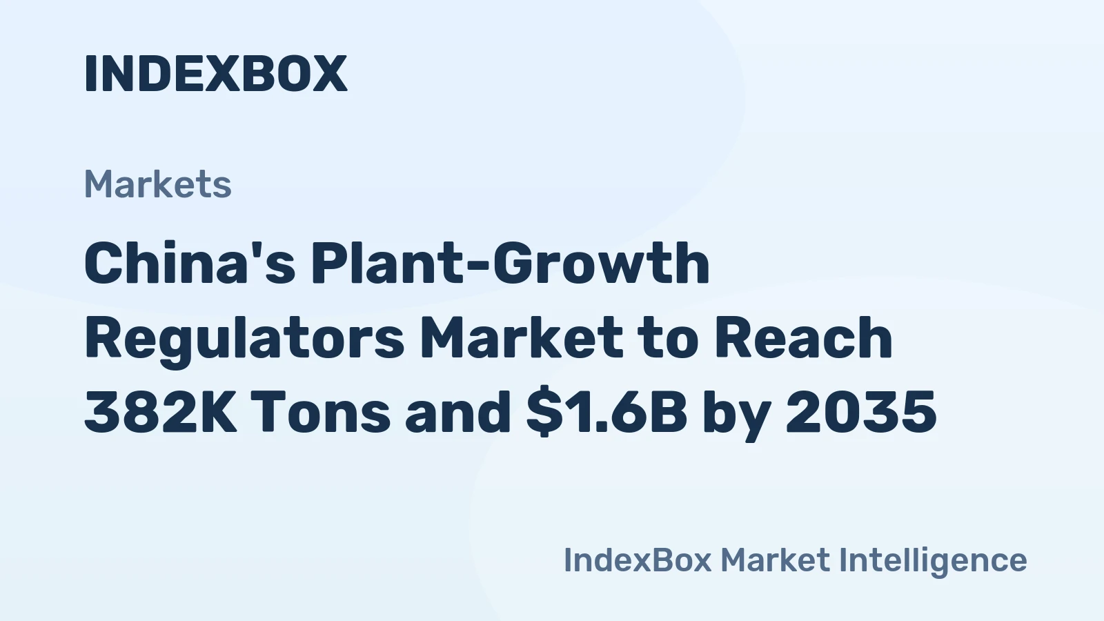 China's Plant-Growth Regulators Market to Reach 382K Tons and $1.6B by 2035