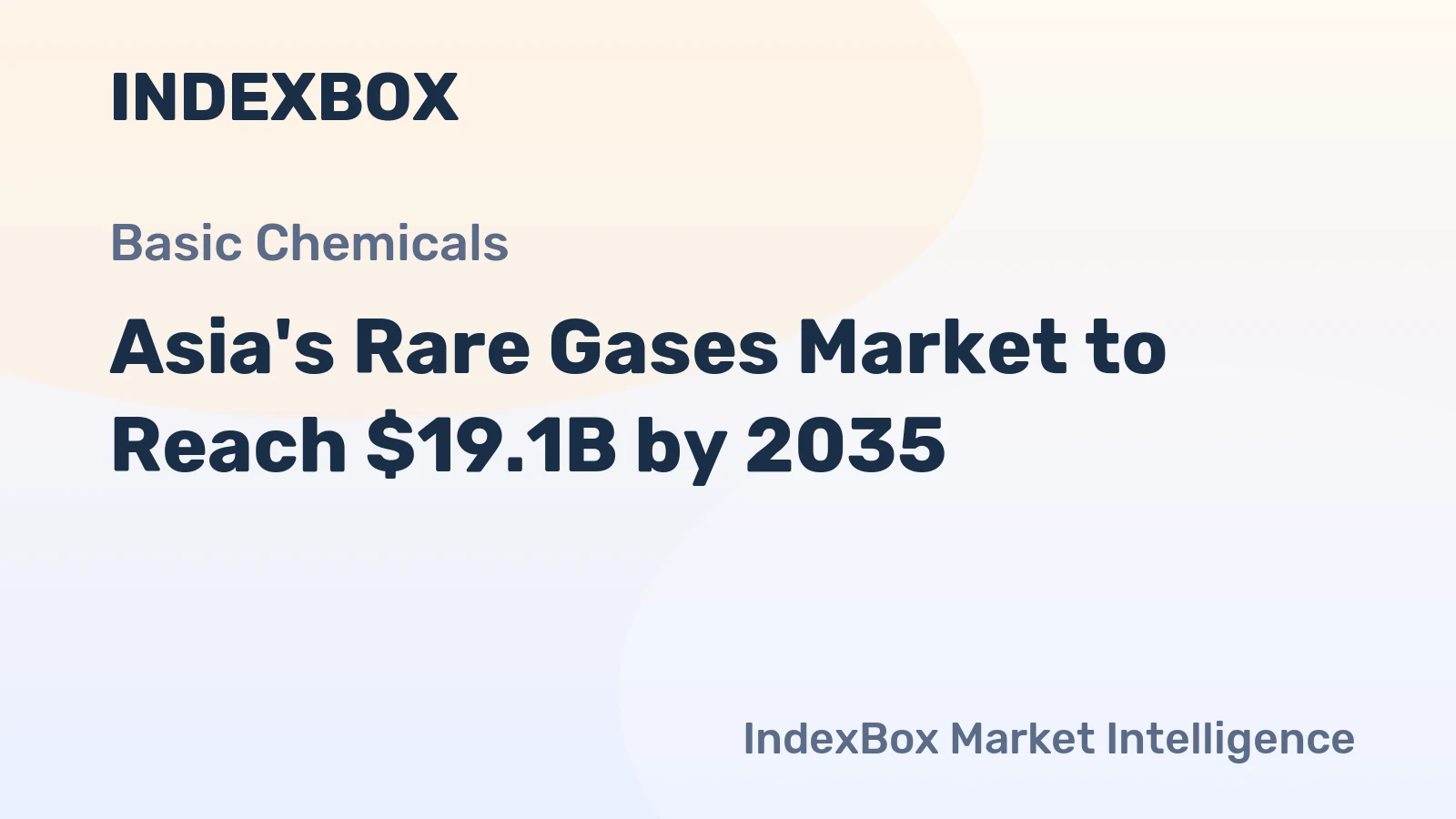 Asia's Rare Gases Market to Reach $19.1B by 2035