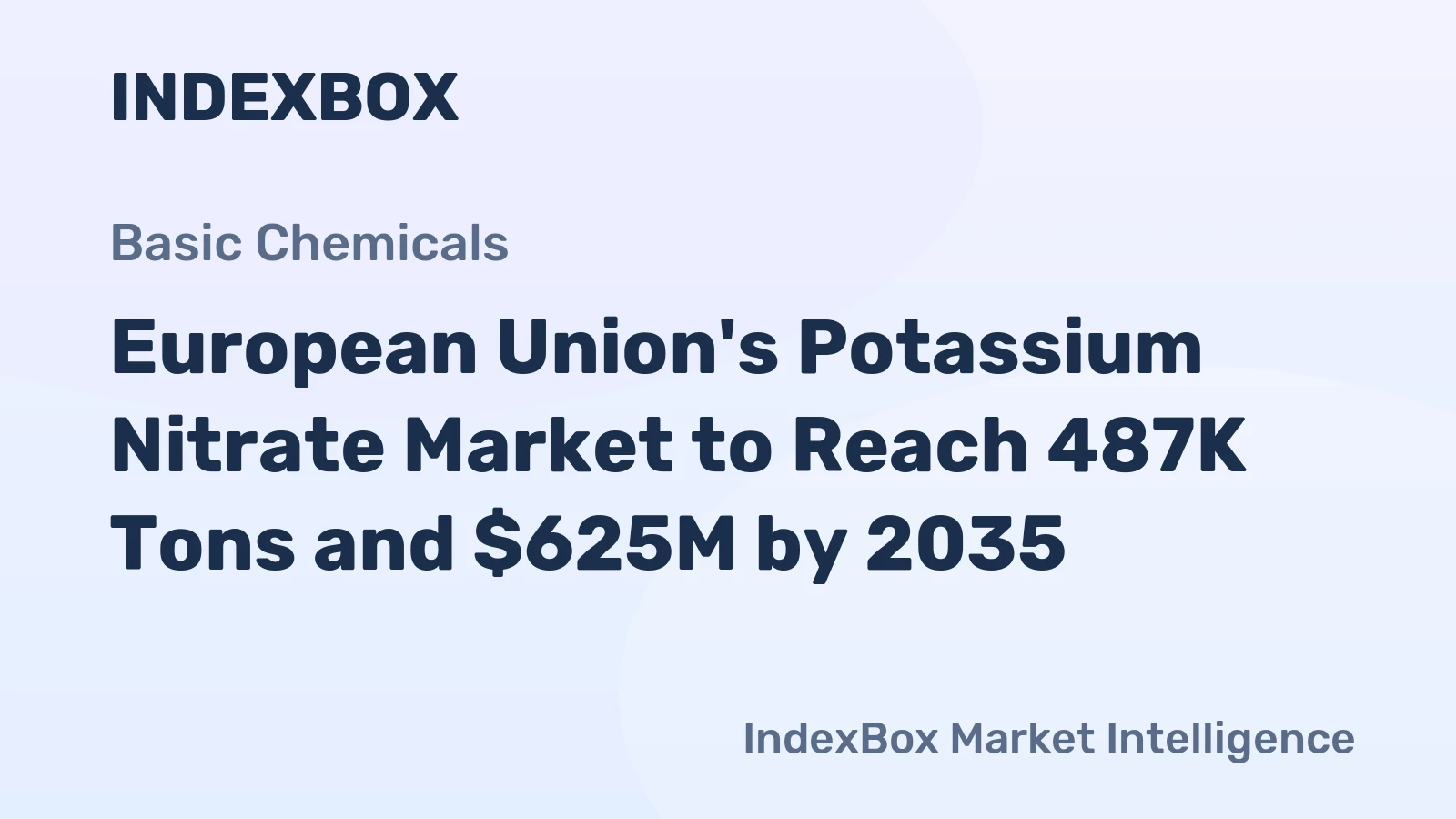 European Union's Potassium Nitrate Market to Reach 487K Tons and $625M by 2035