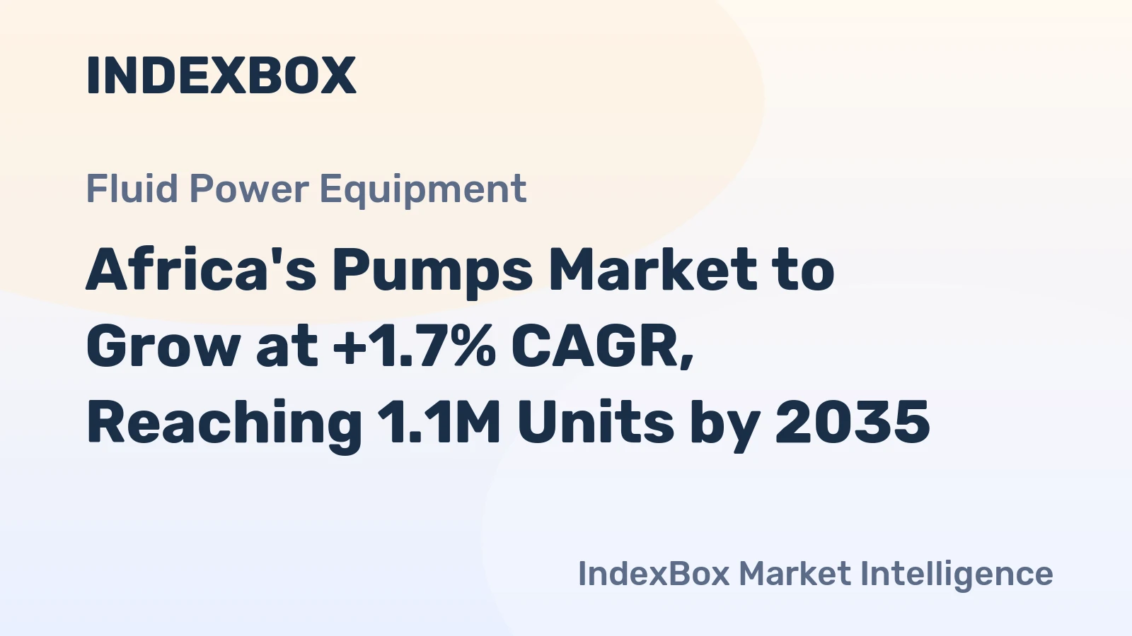 Africa's Pumps Market to Grow at +1.7% CAGR, Reaching 1.1M Units by 2035