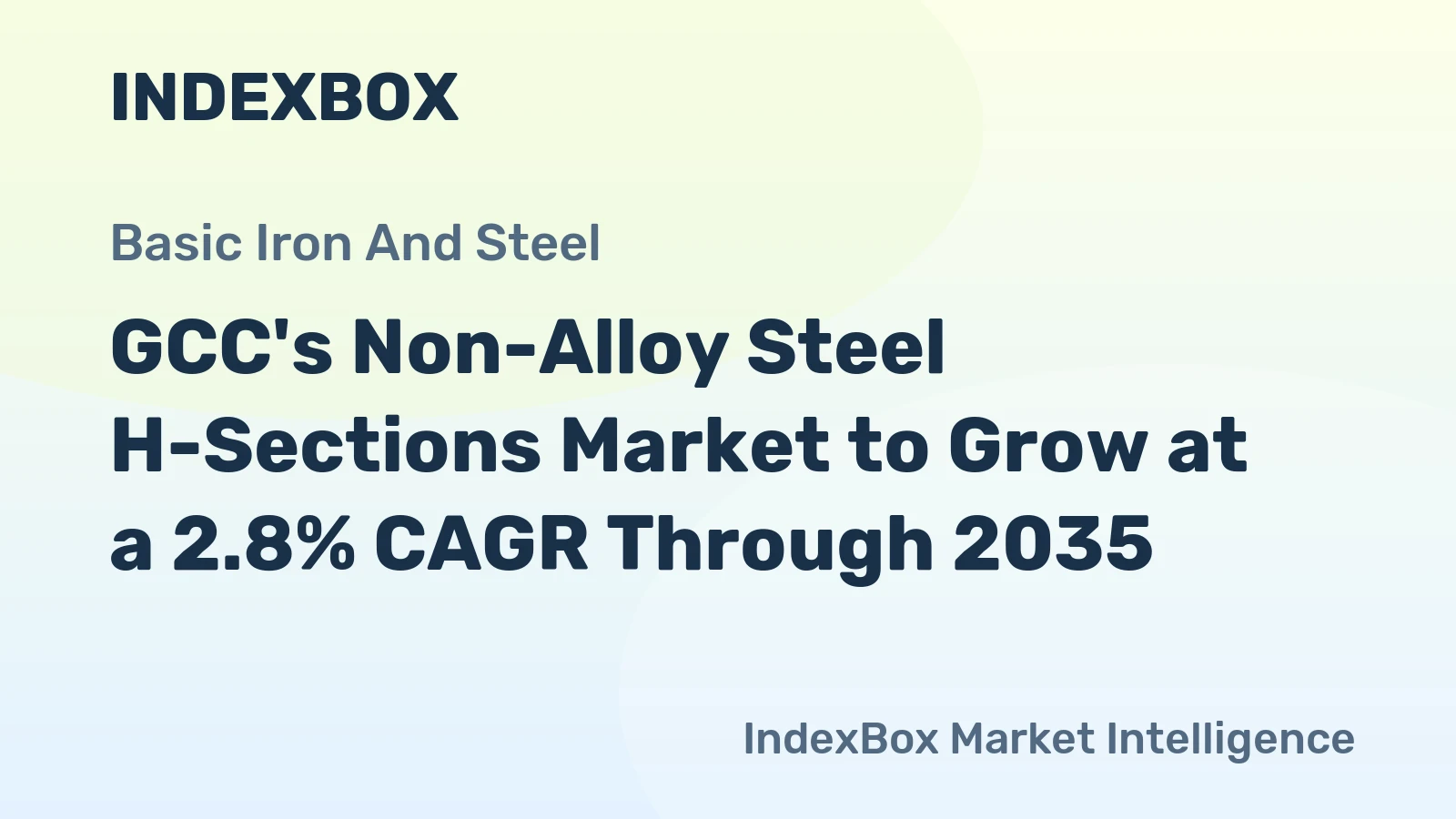 GCC's Non-Alloy Steel H-Sections Market to Grow at a 2.8% CAGR Through 2035