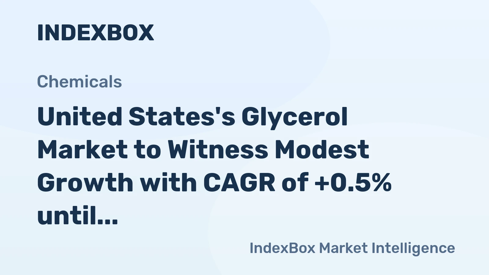 United States's Glycerol Market to Witness Modest Growth with CAGR of +0.5% until 2035