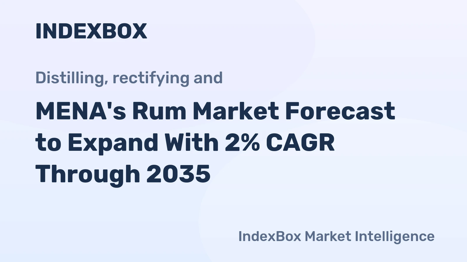 MENA's Rum Market Forecast to Expand With 2% CAGR Through 2035