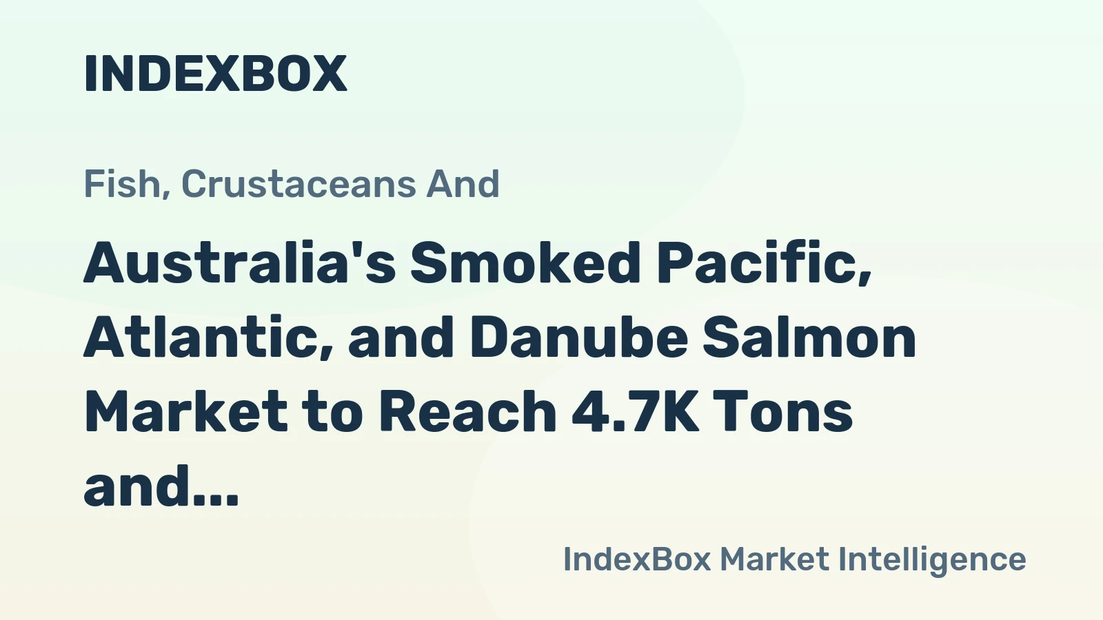Australia's Smoked Pacific, Atlantic, and Danube Salmon Market to Reach 4.7K Tons and $94M by 2035