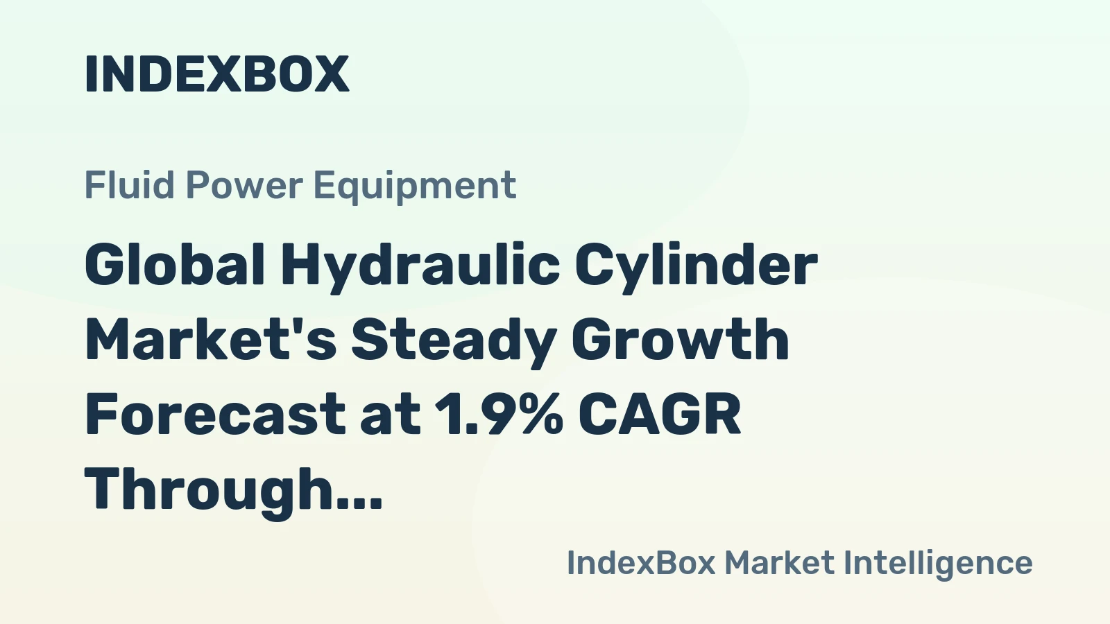 Global Hydraulic Cylinder Market's Steady Growth Forecast at 1.9% CAGR Through 2035