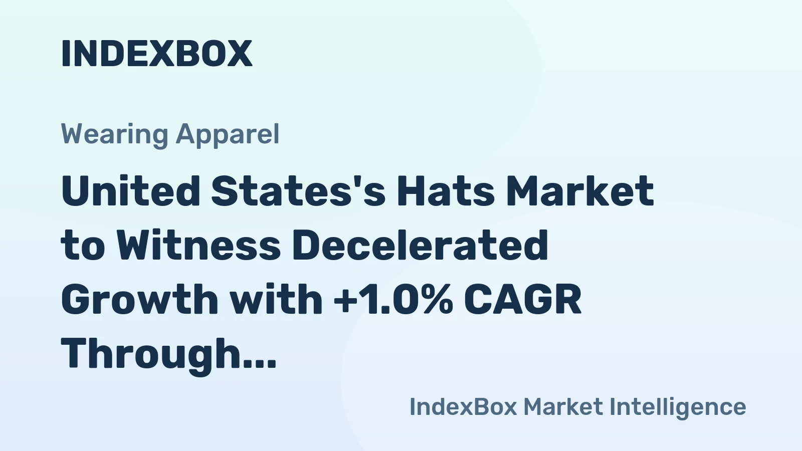 United States's Hats Market to Witness Decelerated Growth with +1.0% CAGR Through 2035, Reaching $3B Value