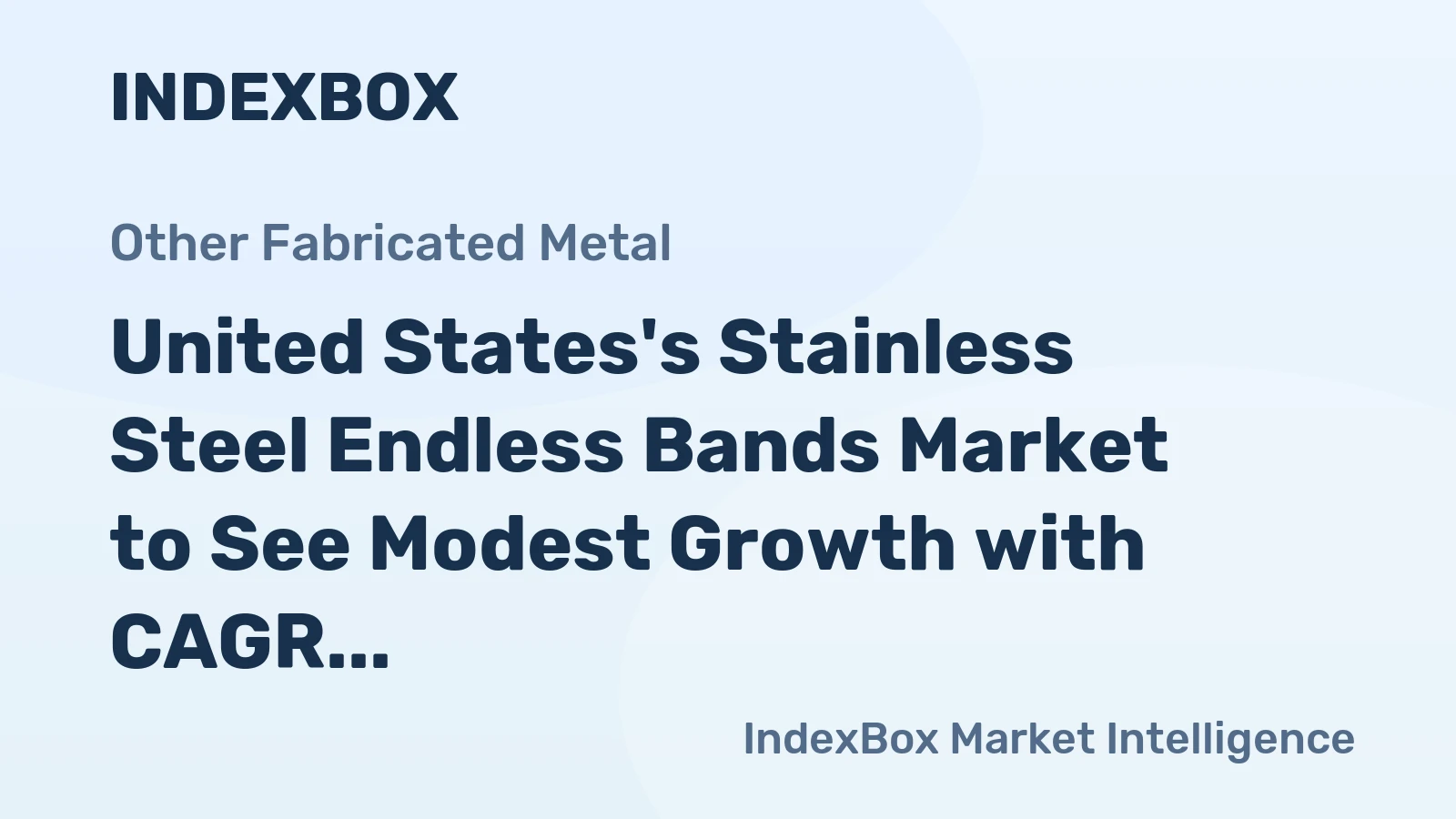 United States's Stainless Steel Endless Bands Market to See Modest Growth with CAGR of +0.7%
