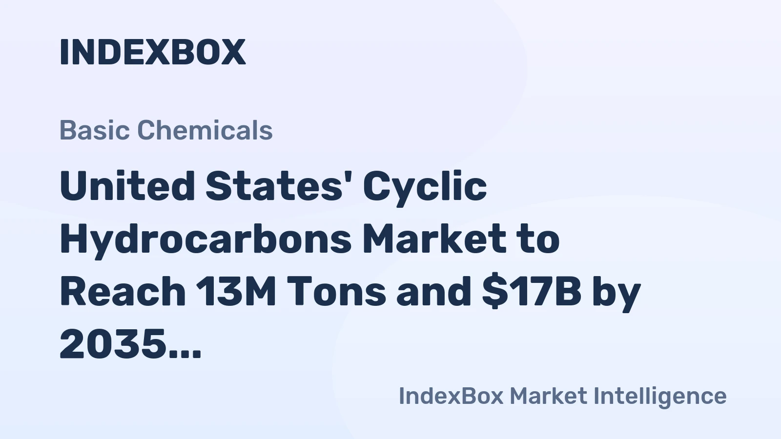 United States' Cyclic Hydrocarbons Market to Reach 13M Tons and $17B by 2035