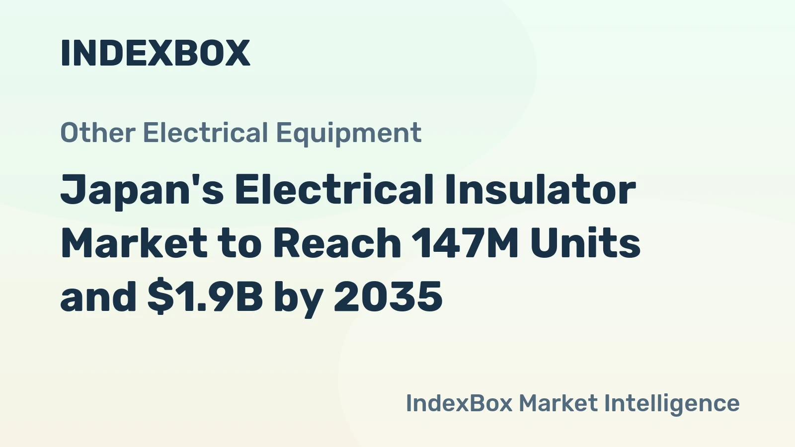 Japan's Electrical Insulator Market to Reach 147M Units and $1.9B by 2035