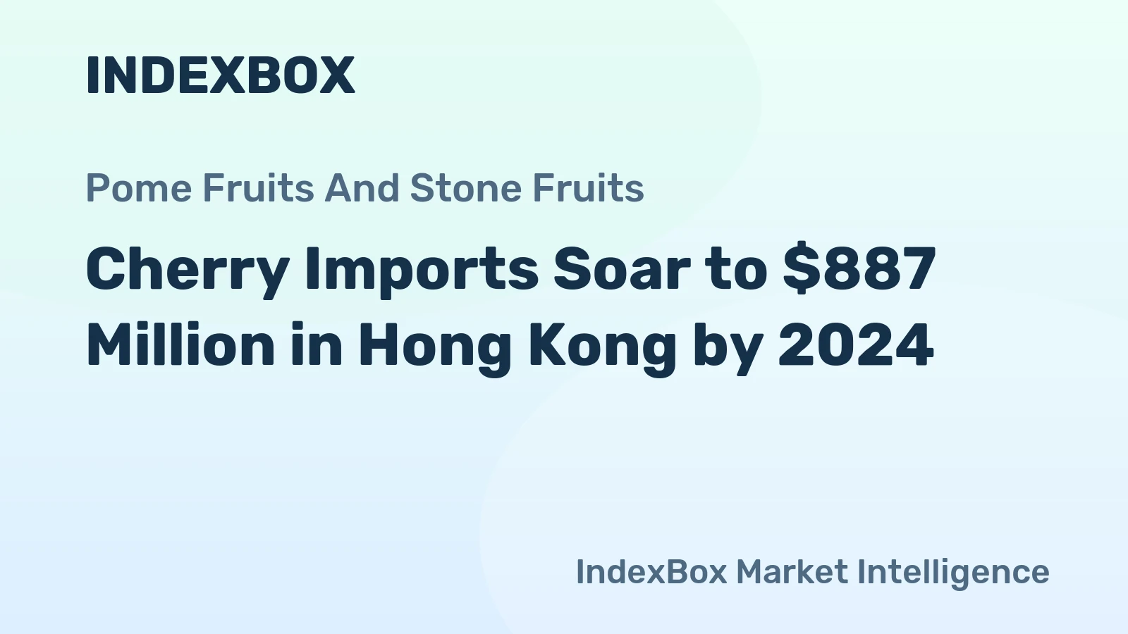 Cherry Imports Soar to $887 Million in Hong Kong by 2024