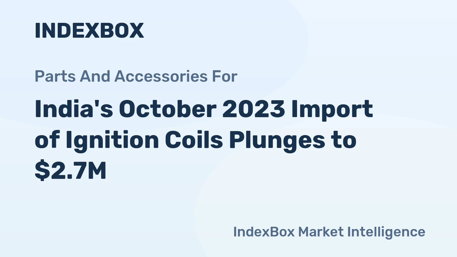 India's October 2023 Import of Ignition Coils Plunges to $2.7M