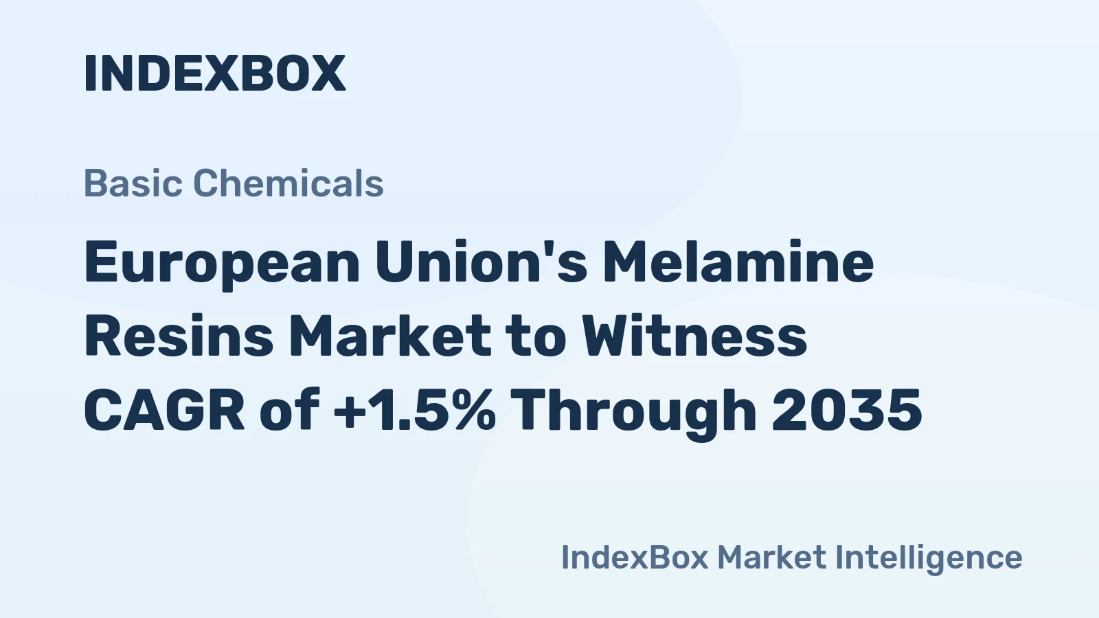 European Union's Melamine Resins Market to Witness CAGR of +1.5% Through 2035