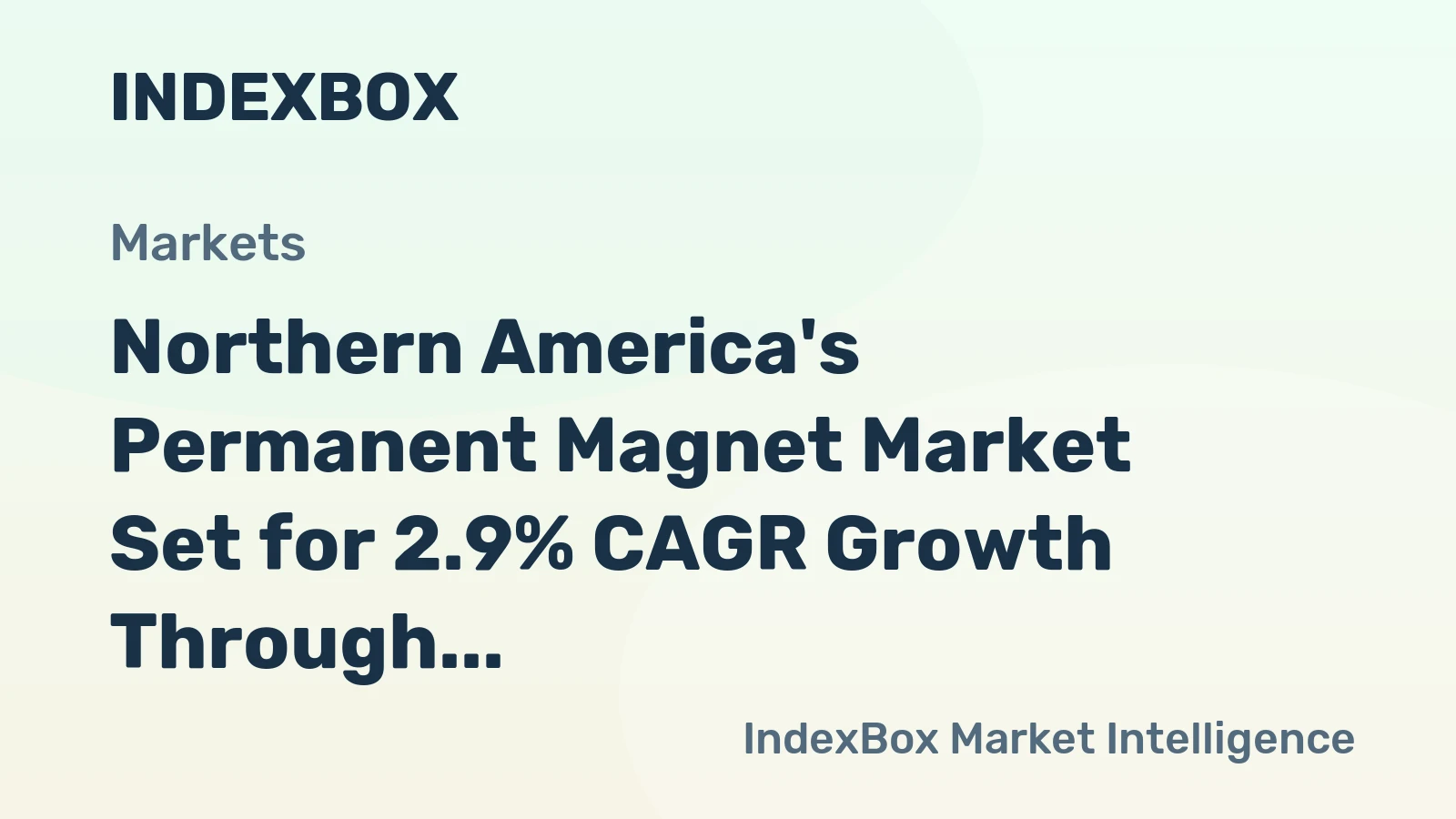 Northern America's Permanent Magnet Market Set for 2.9% CAGR Growth Through 2035