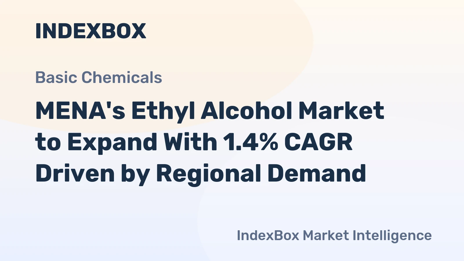 MENA's Ethyl Alcohol Market to Expand With 1.4% CAGR Driven by Regional Demand