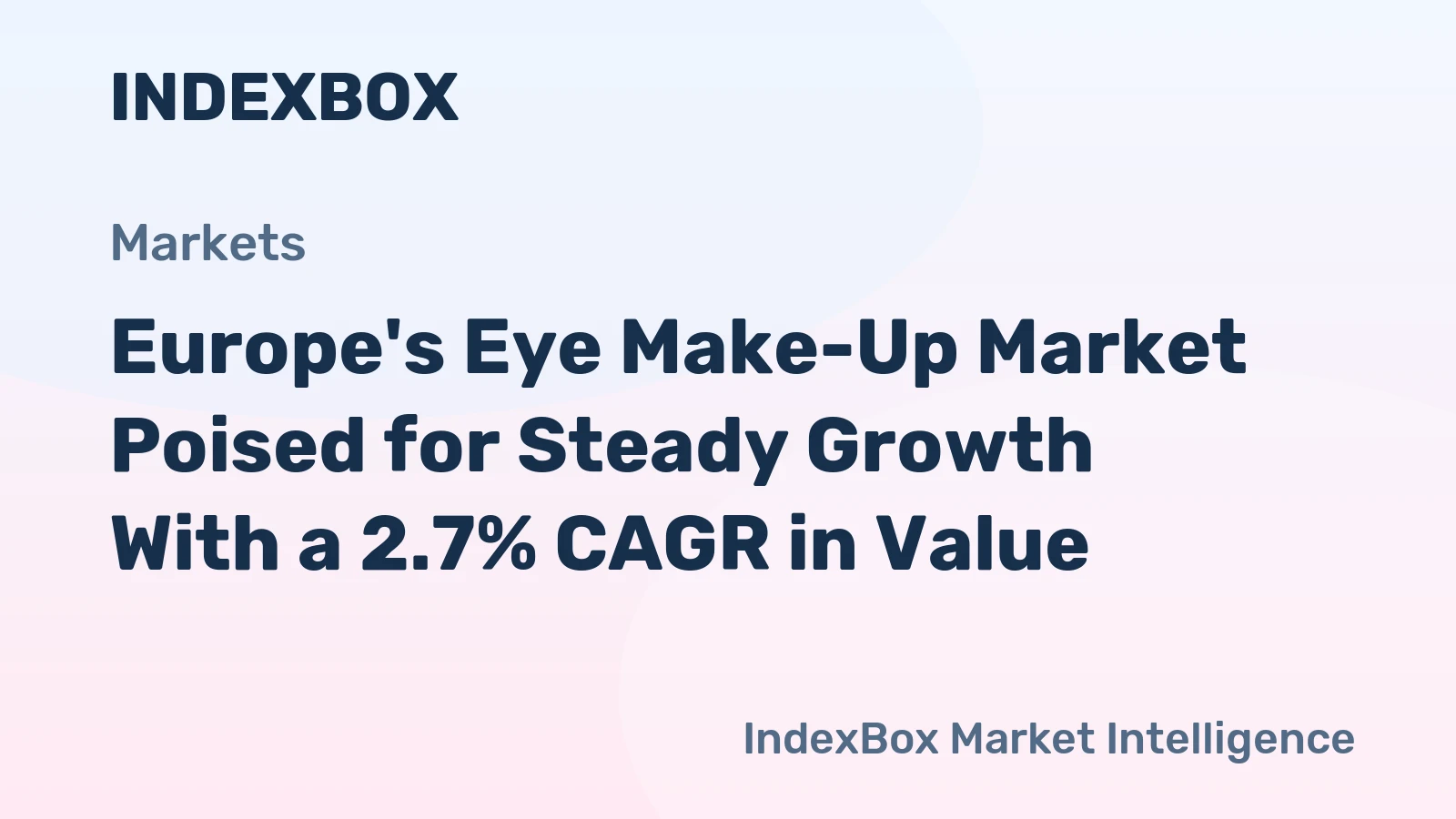 Europe's Eye Make-Up Market Poised for Steady Growth With a 2.7% CAGR in Value