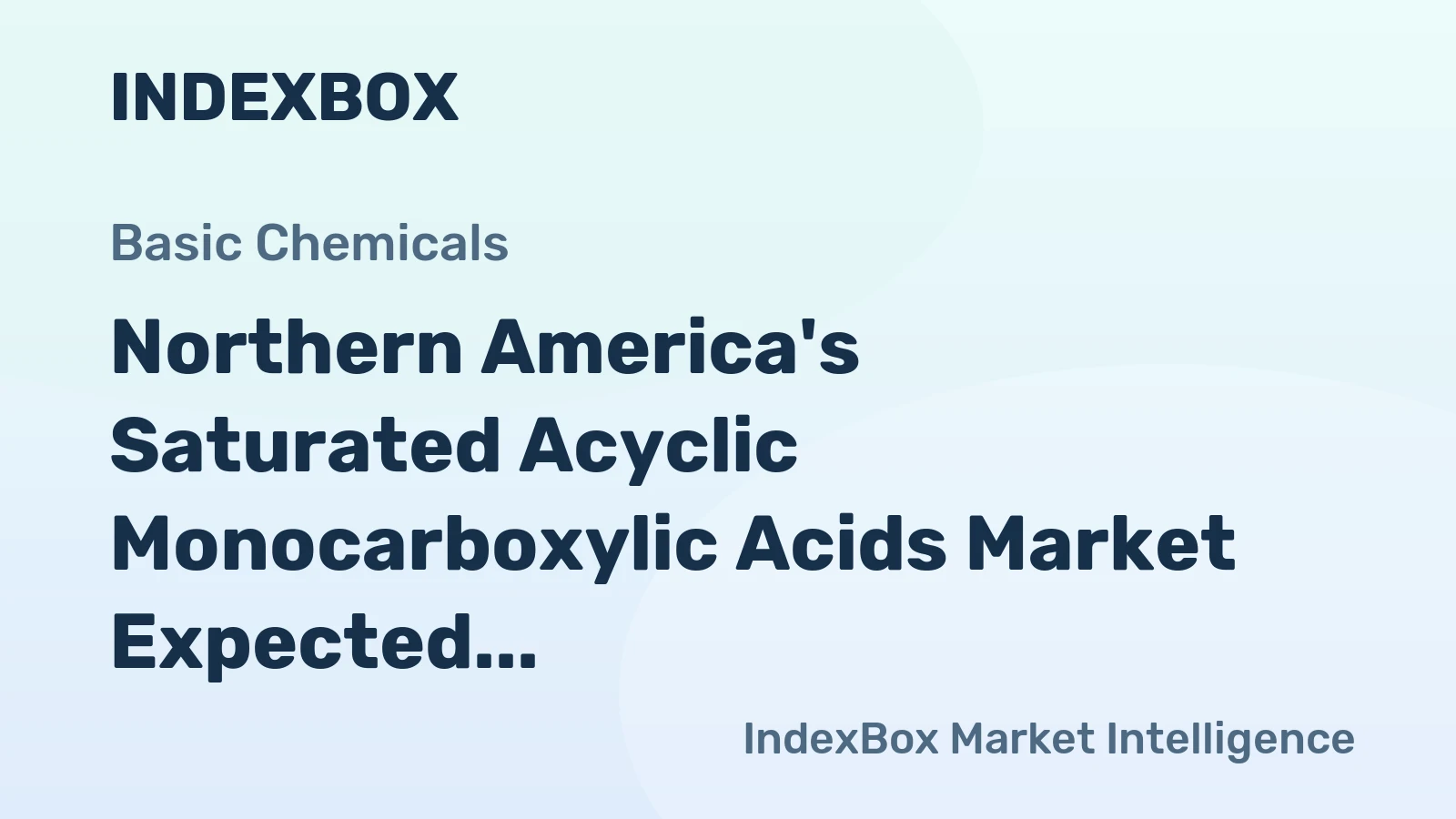 Northern America's Saturated Acyclic Monocarboxylic Acids Market Expected to Continue Upward Consumption Trend, Reaching 3.5M tons and $6.4B by 2035