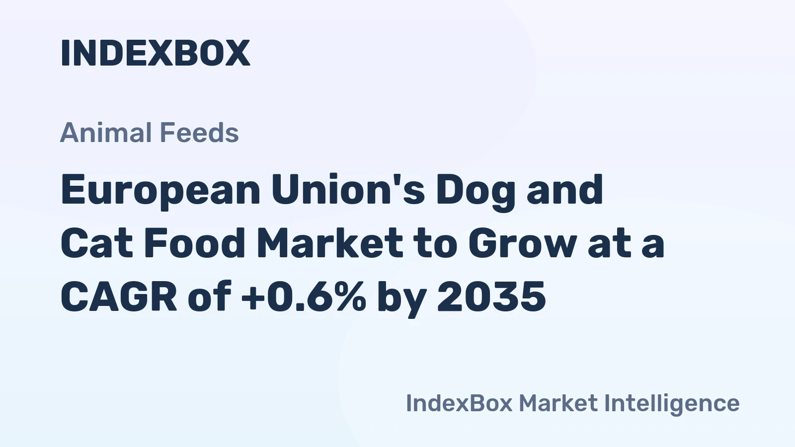 European Union's Dog and Cat Food Market to Grow at a CAGR of +0.6% by 2035