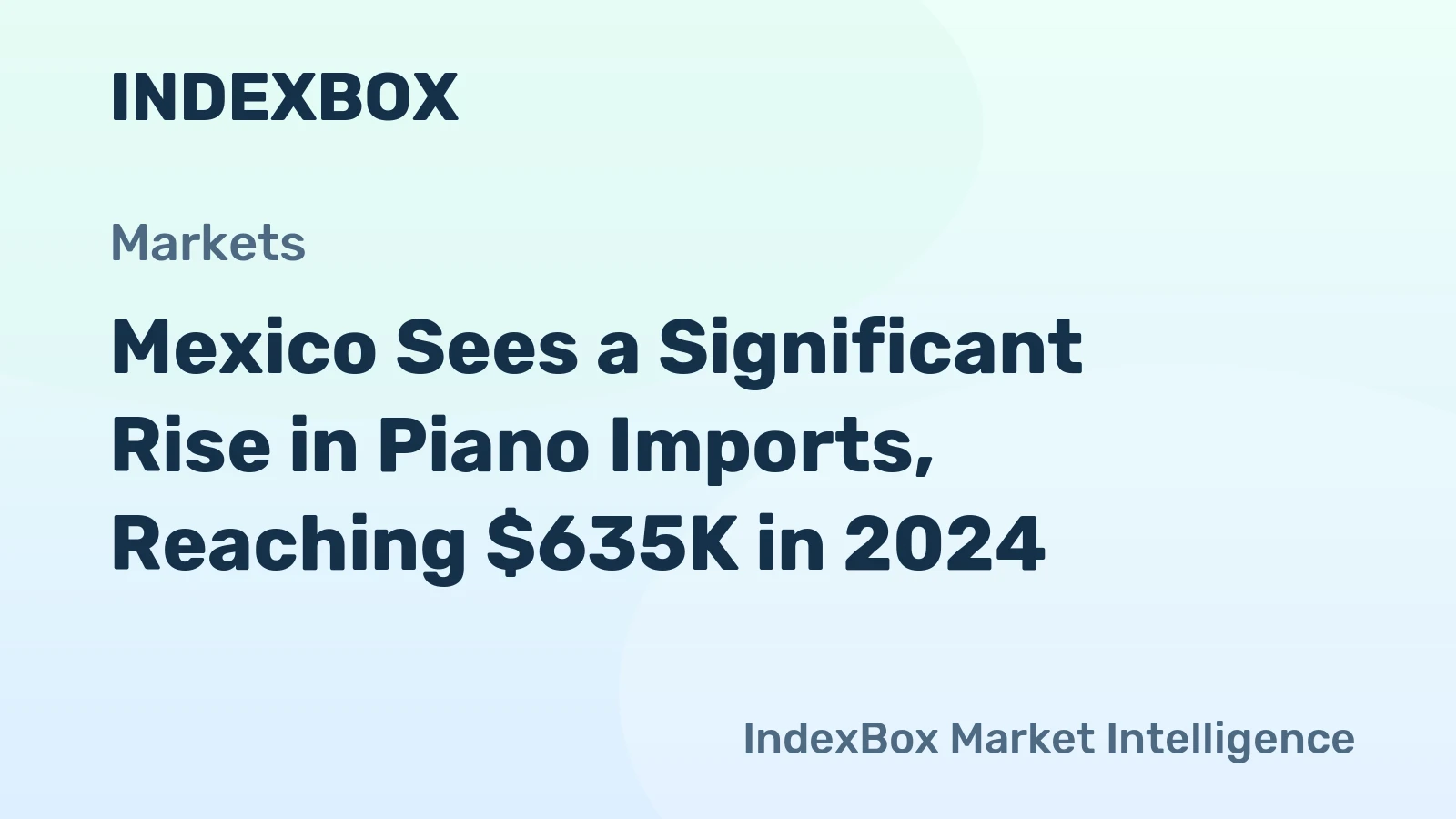 Mexico Sees a Significant Rise in Piano Imports, Reaching $635K in 2024
