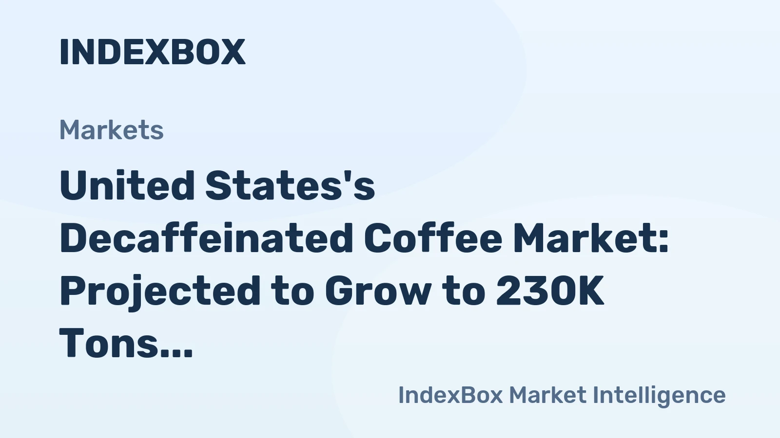 United States's Decaffeinated Coffee Market: Projected to Grow to 230K Tons and $969M by 2035