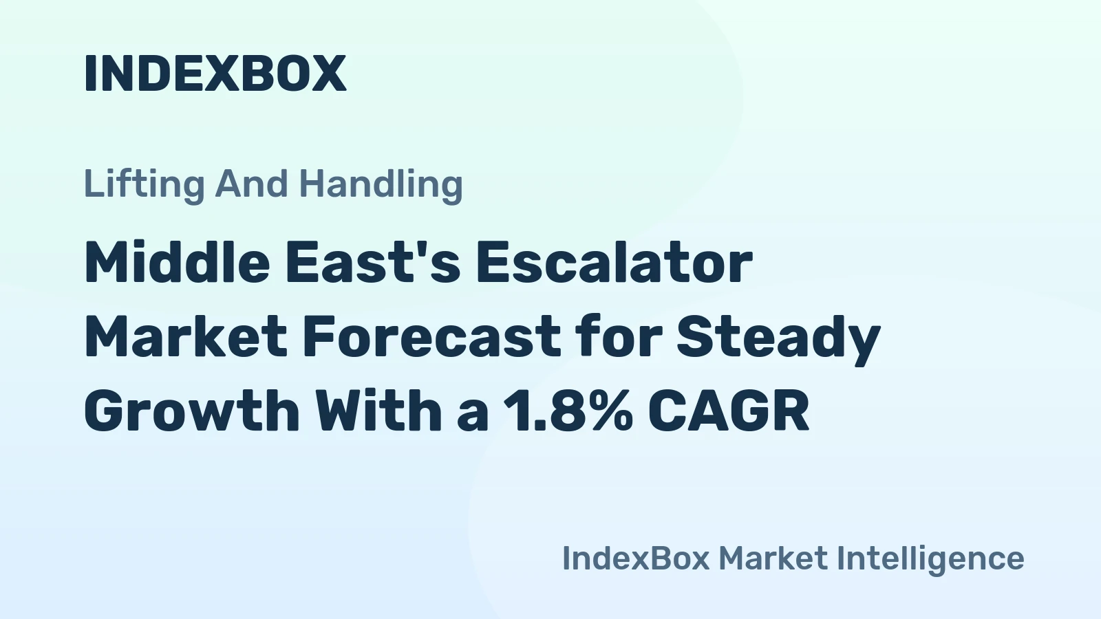 Middle East's Escalator Market Forecast for Steady Growth With a 1.8% CAGR