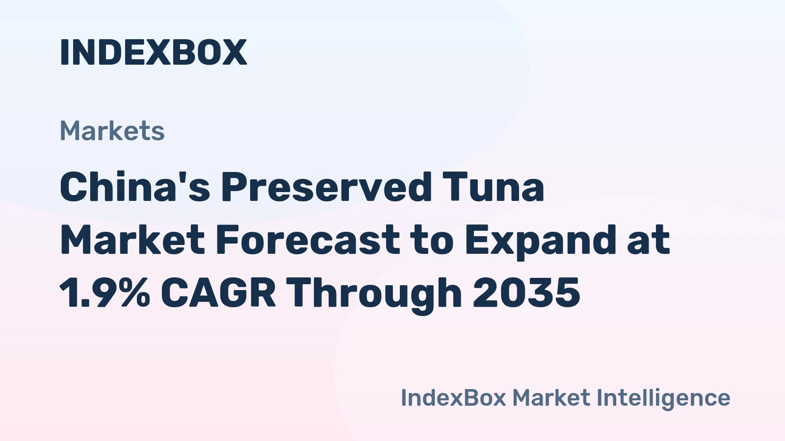 China's Preserved Tuna Market Forecast to Expand at 1.9% CAGR Through 2035