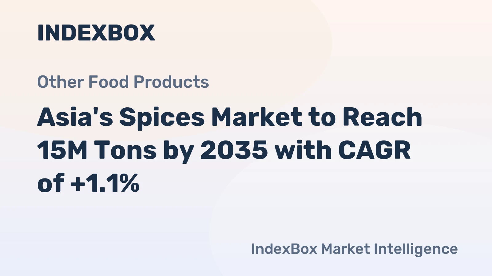 Asia's Spices Market to Reach 15M Tons by 2035 with CAGR of +1.1%