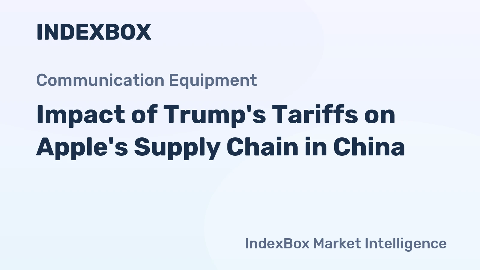 Impact of Trump's Tariffs on Apple's Supply Chain in China