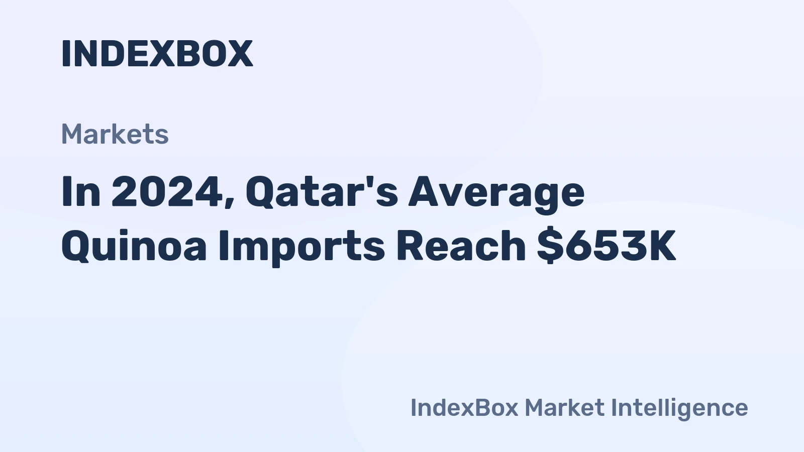 In 2024, Qatar's Average Quinoa Imports Reach $653K