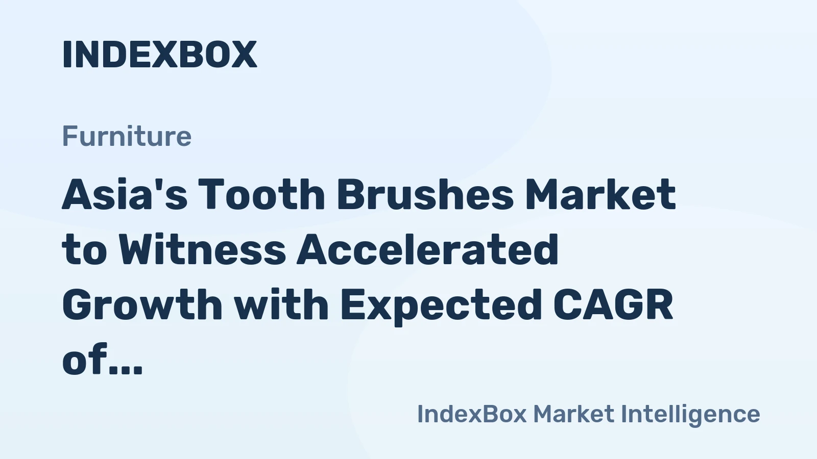 Asia's Tooth Brushes Market to Witness Accelerated Growth with Expected CAGR of +3.8% by 2035