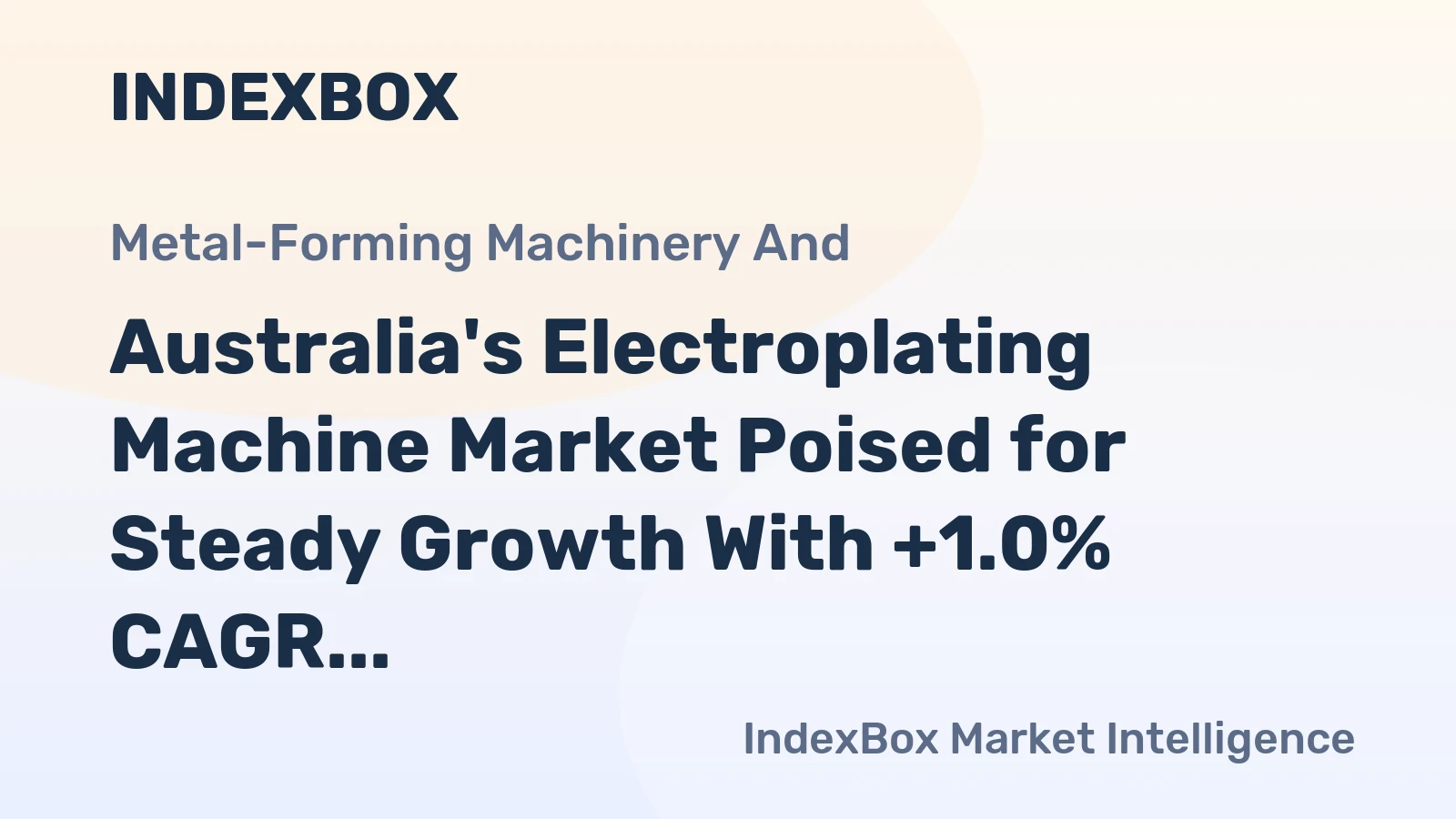 Australia's Electroplating Machine Market Poised for Steady Growth With +1.0% CAGR Through 2035