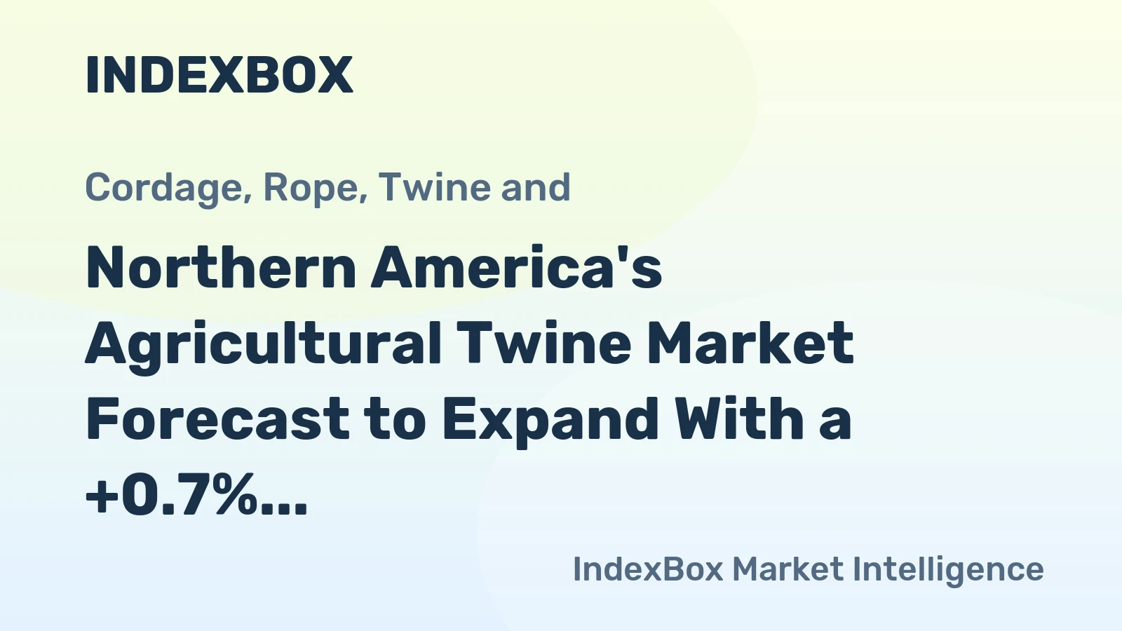 Northern America's Agricultural Twine Market Forecast to Expand With a +0.7% CAGR Through 2035