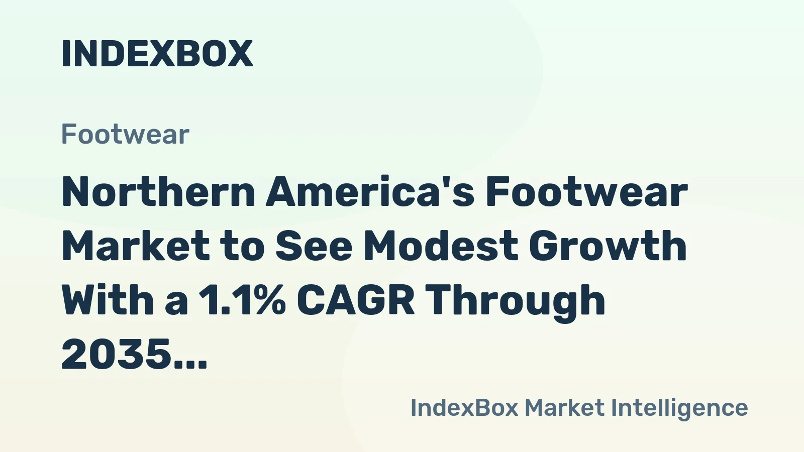 Northern America's Footwear Market to See Modest Growth With a 1.1% CAGR Through 2035
