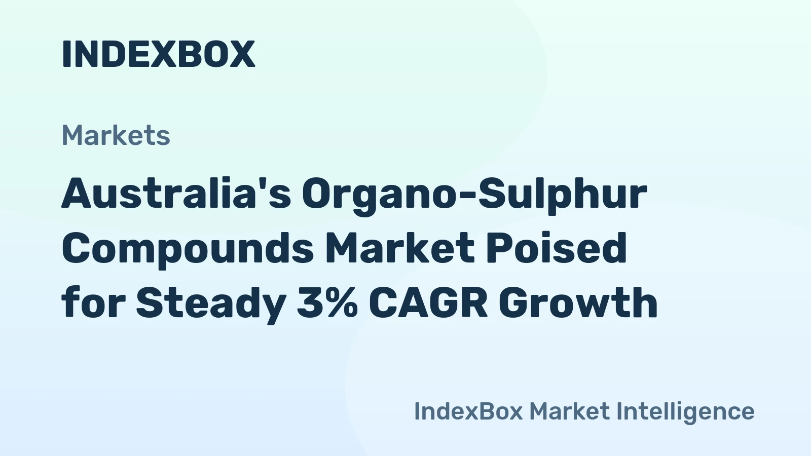 Australia's Organo-Sulphur Compounds Market Poised for Steady 3% CAGR Growth