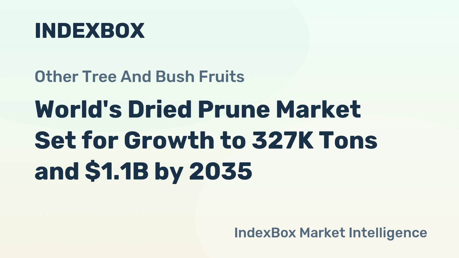 World's Dried Prune Market Set for Growth to 327K Tons and $1.1B by 2035