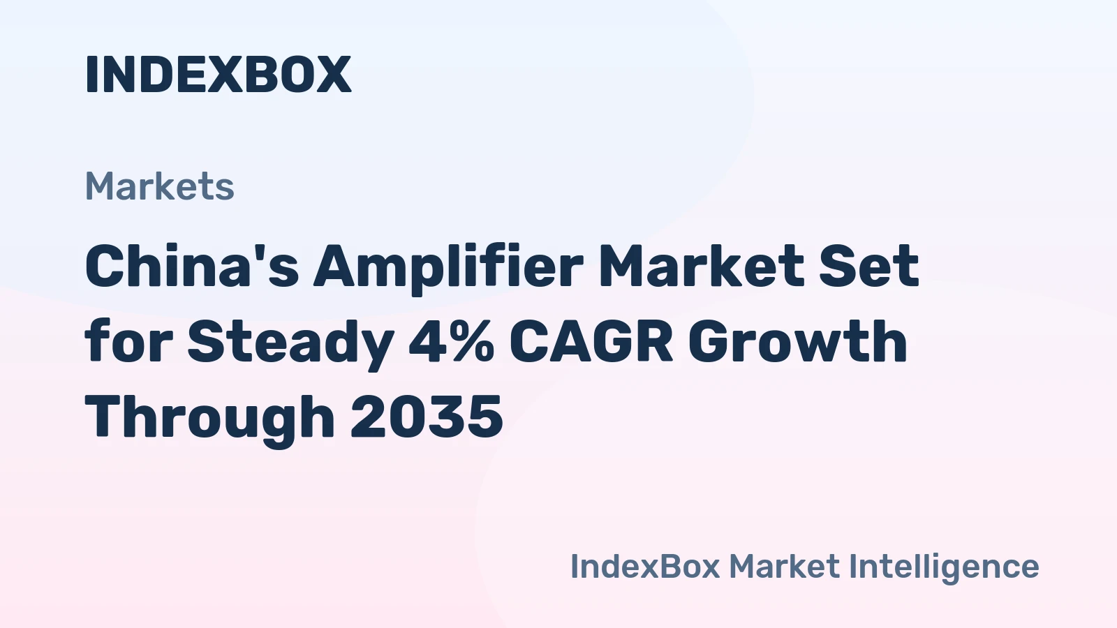 China's Amplifier Market Set for Steady 4% CAGR Growth Through 2035