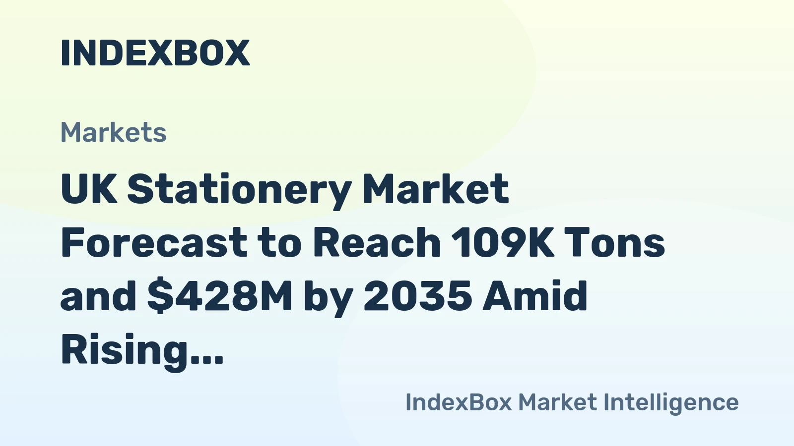 UK Stationery Market Forecast to Reach 109K Tons and $428M by 2035 Amid Rising Imports and Declining Domestic Production
