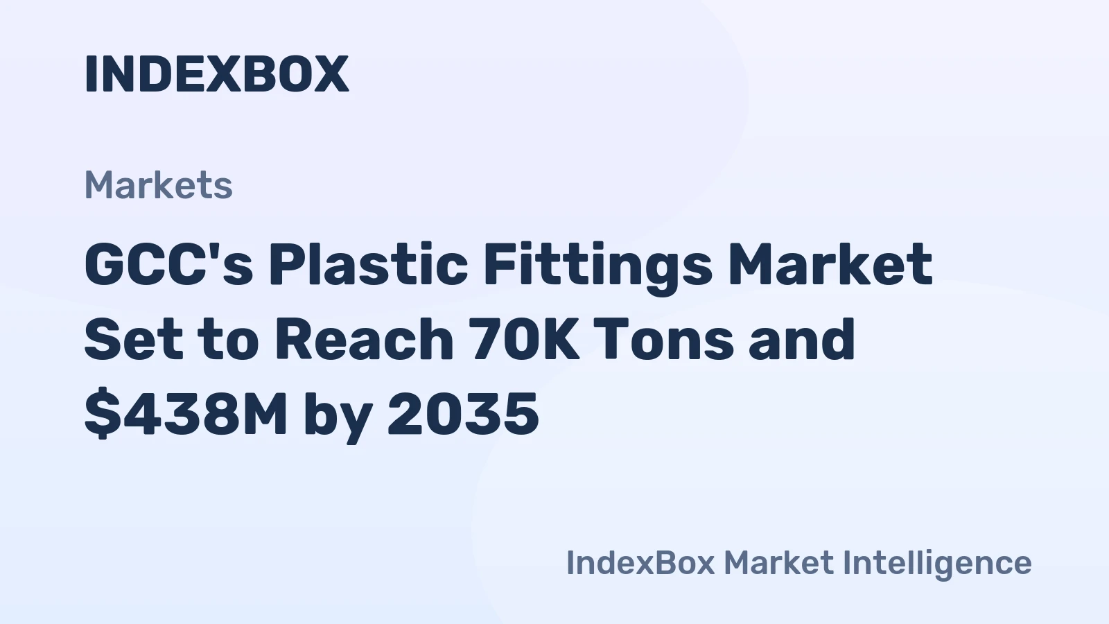 GCC's Plastic Fittings Market Set to Reach 70K Tons and $438M by 2035