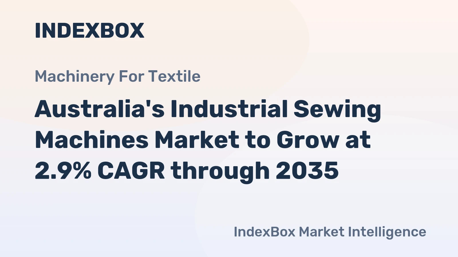 Australia's Industrial Sewing Machines Market to Grow at 2.9% CAGR through 2035