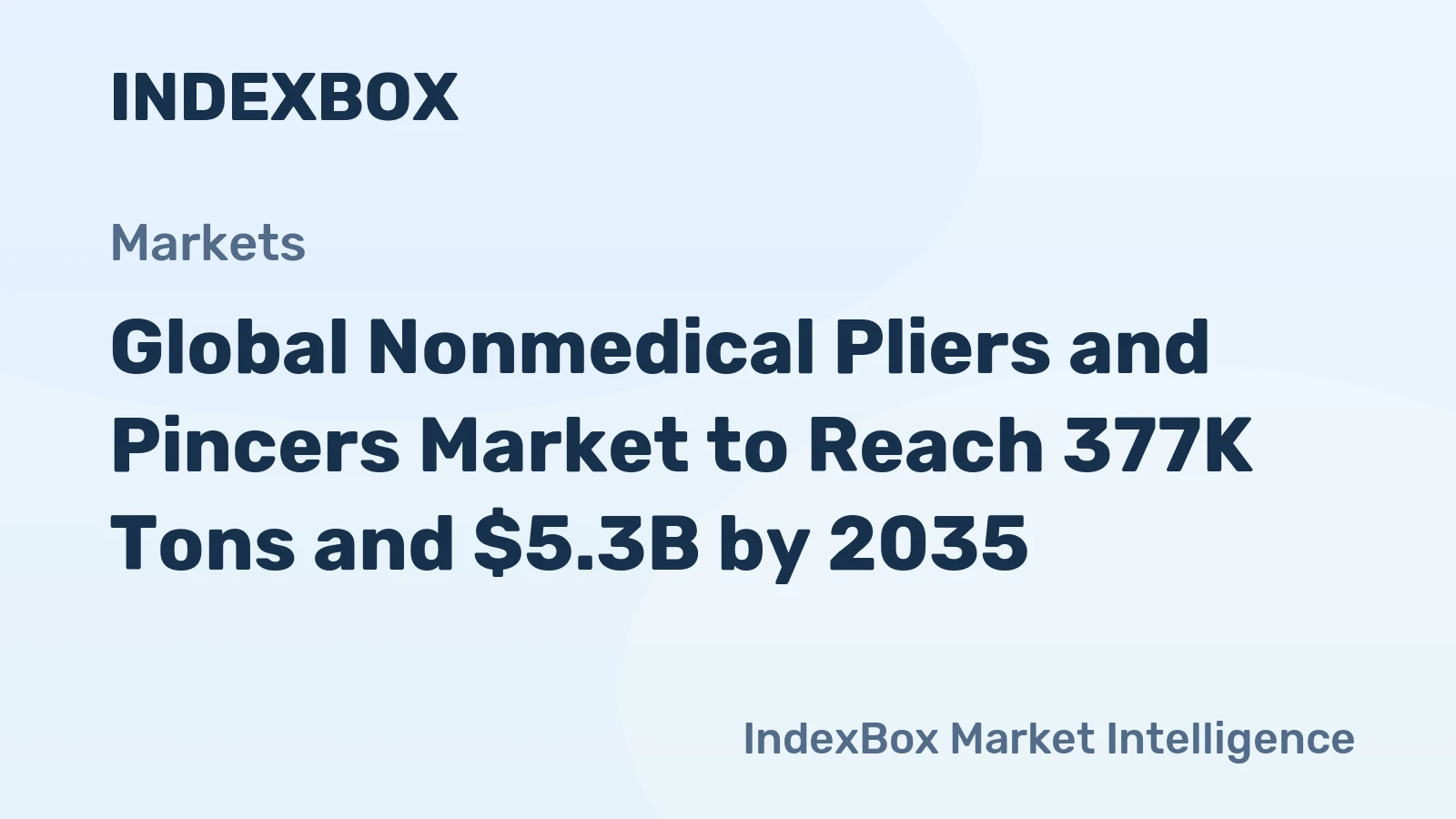 Global Nonmedical Pliers and Pincers Market to Reach 377K Tons and $5.3B by 2035