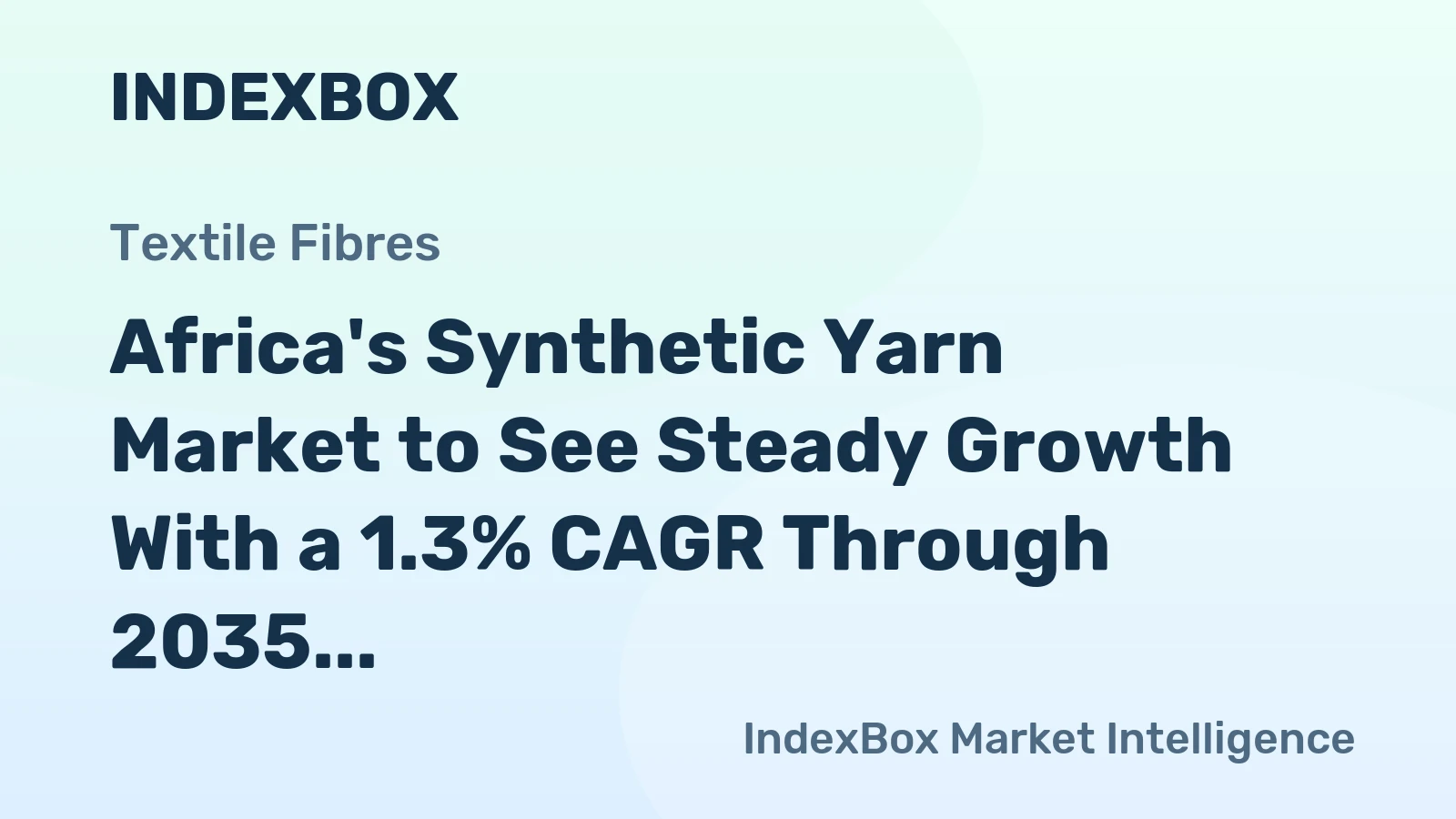 Africa's Synthetic Yarn Market to See Steady Growth With a 1.3% CAGR Through 2035