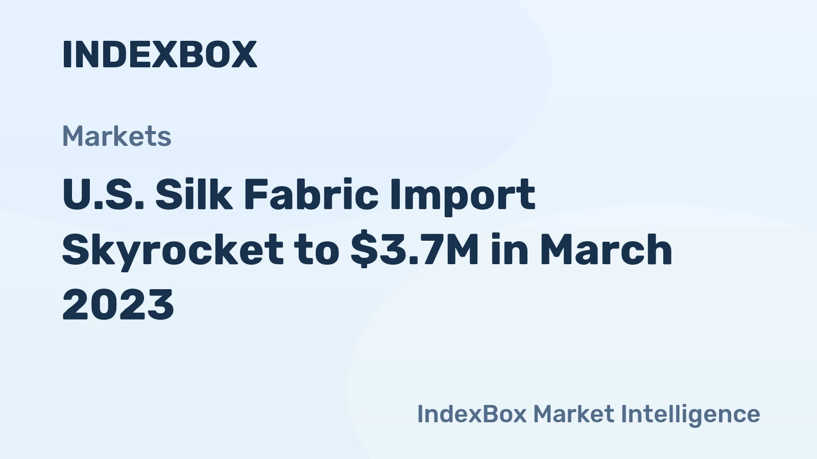 U.S. Silk Fabric Import Skyrocket to $3.7M in March 2023