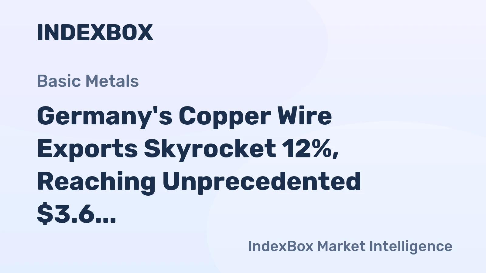 Germany's Copper Wire Exports Skyrocket 12%, Reaching Unprecedented $3.6 Billion in 2023